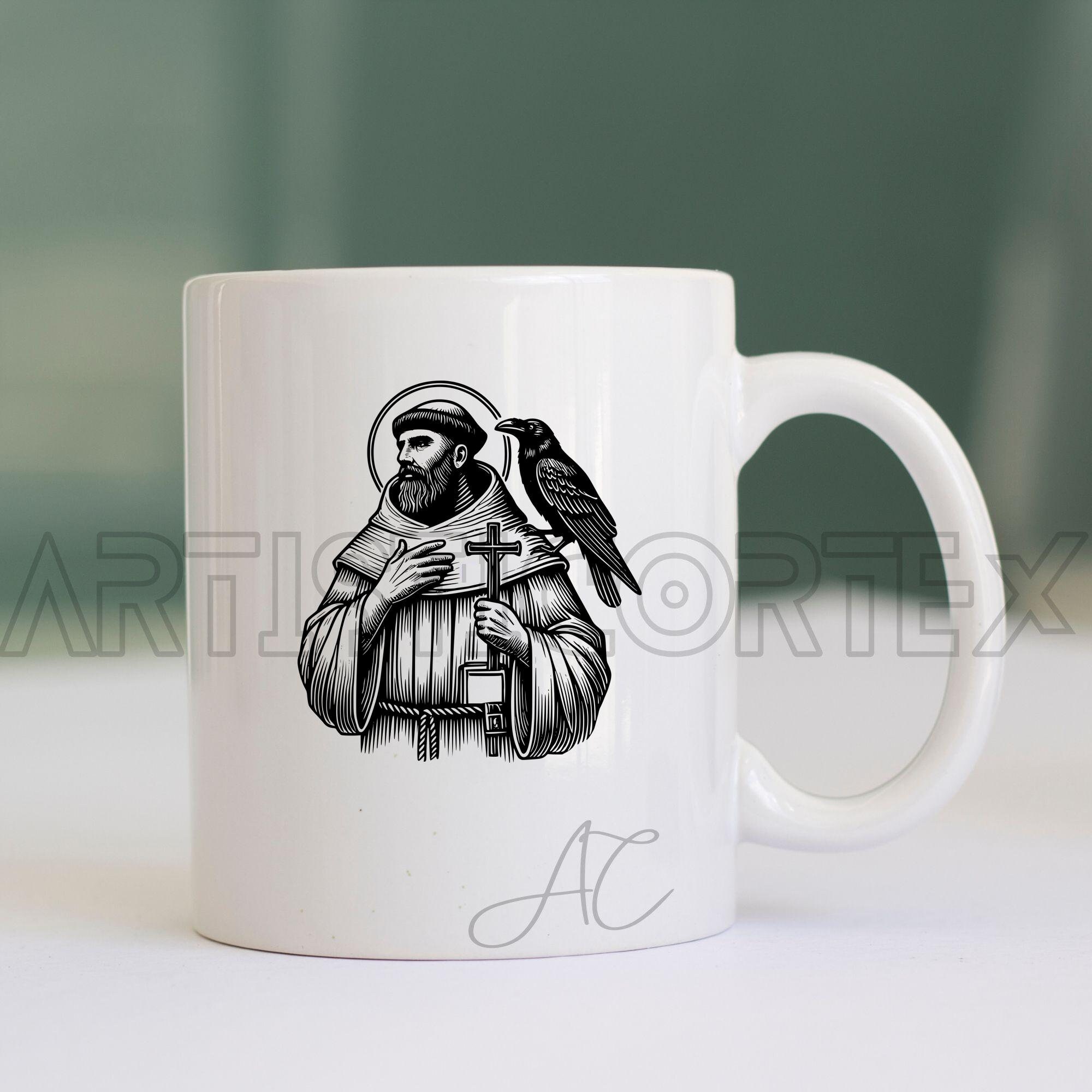 St Benedict SVG Bundle, Saint Benedict PNG, St Benedict and Raven ...