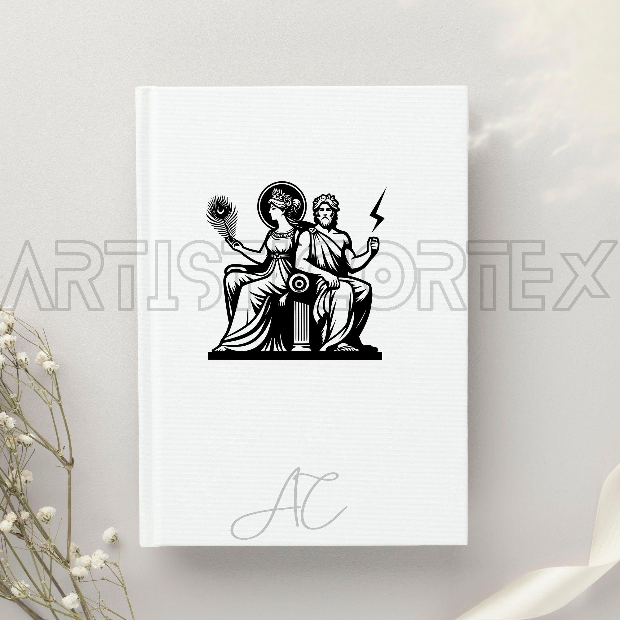 Hera SVG Bundle, Goddess Hera PNG , Hera and Zeusclipart, Hand Drawn ...