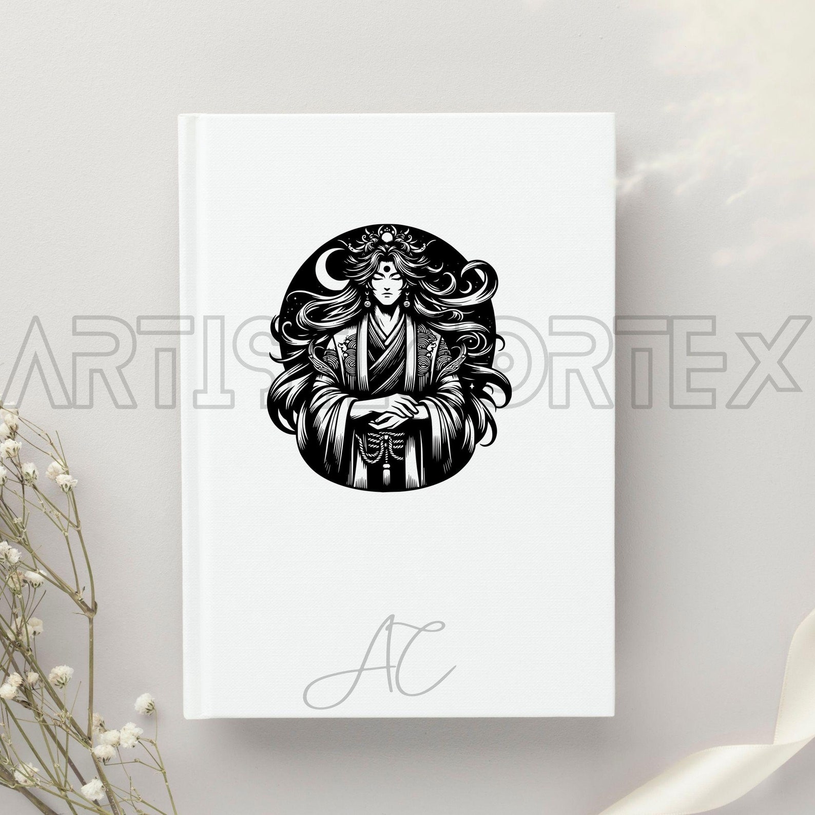 Tsukuyomi SVG Bundle, God of the Moon PNG ,shinto God Clipart, Hand ...