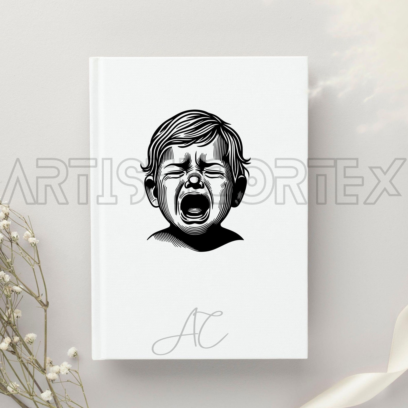 Crying Baby SVG Bundle,baby PNG ,sad Baby Clipart, Hand Drawn Crying ...