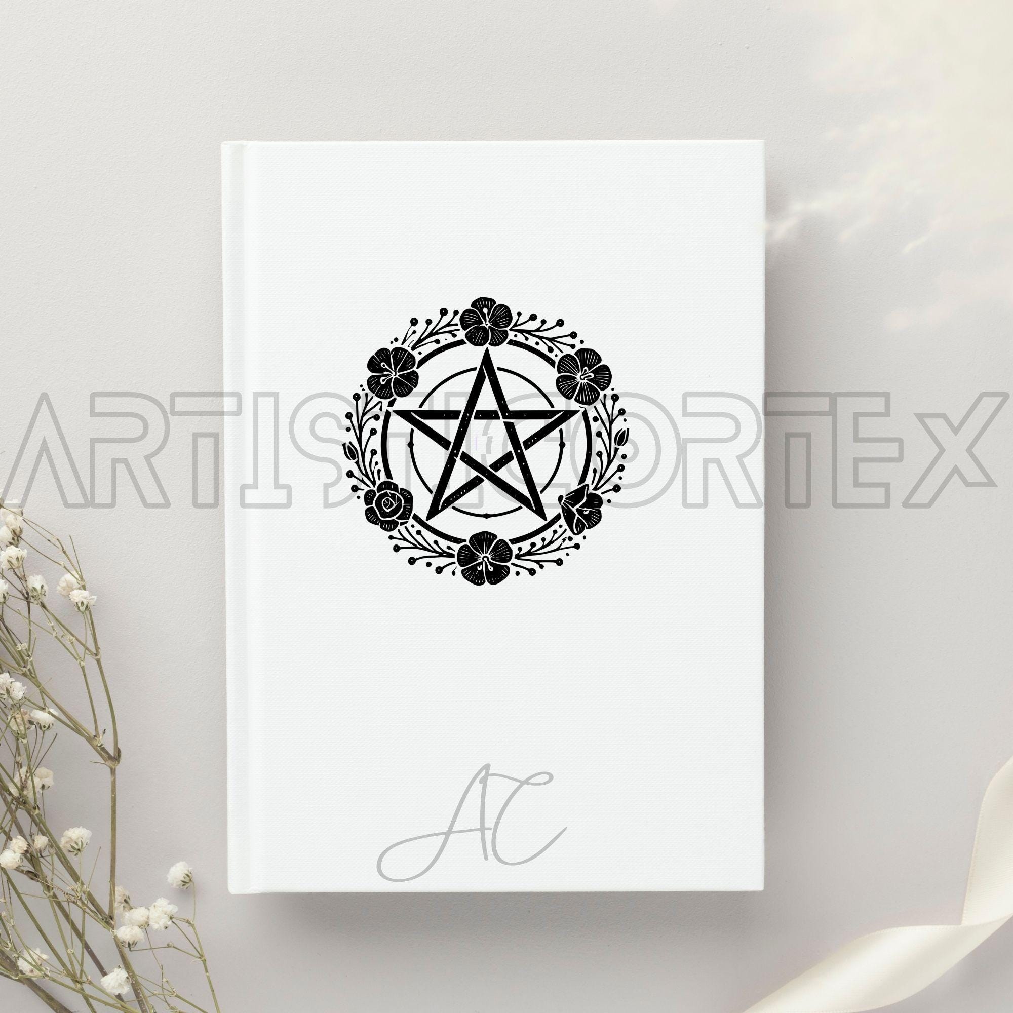 Pentagram SVG Bundle, Pentagram and Flowers PNG, Pentagram and Fire ...