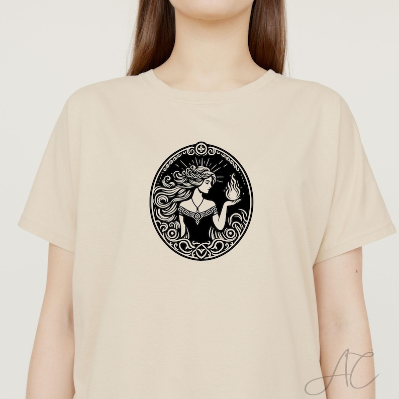 Brigid SVG Bundle, Brigid Goddess PNG , Celtic Goddessclipart, Hand ...