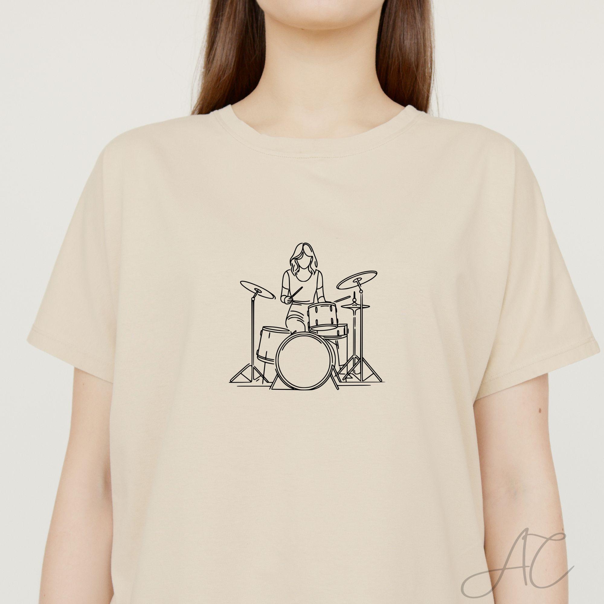 Delicate Drums SVG Bundle, Drum Set Line Art PNG, Floral Drums Clipart ...
