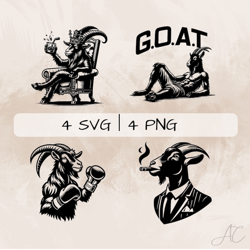 Funny Goat Svg - Etsy