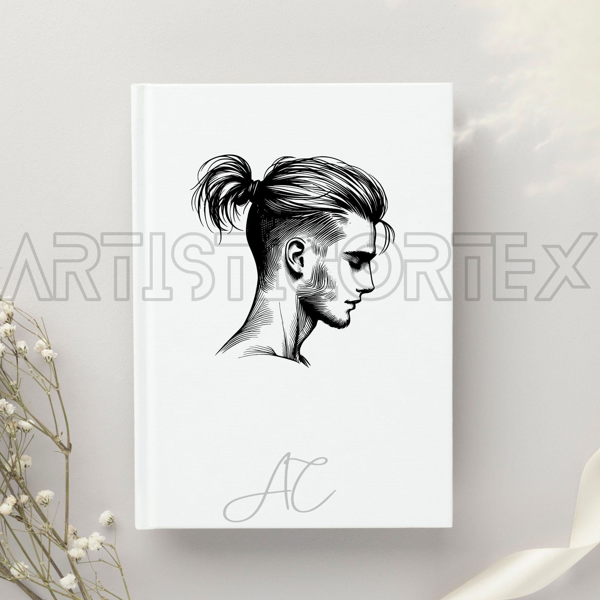 High Ponytail SVG Bundle, Ponytail PNG, Ponytail Hair Style Clipart ...