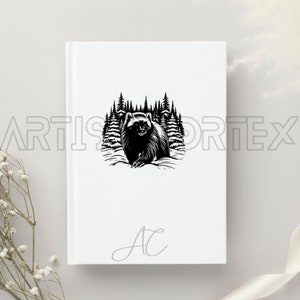Wolverine SVG Bundle, Wolverine in Forest PNG , Wolverine Face Clipart ...