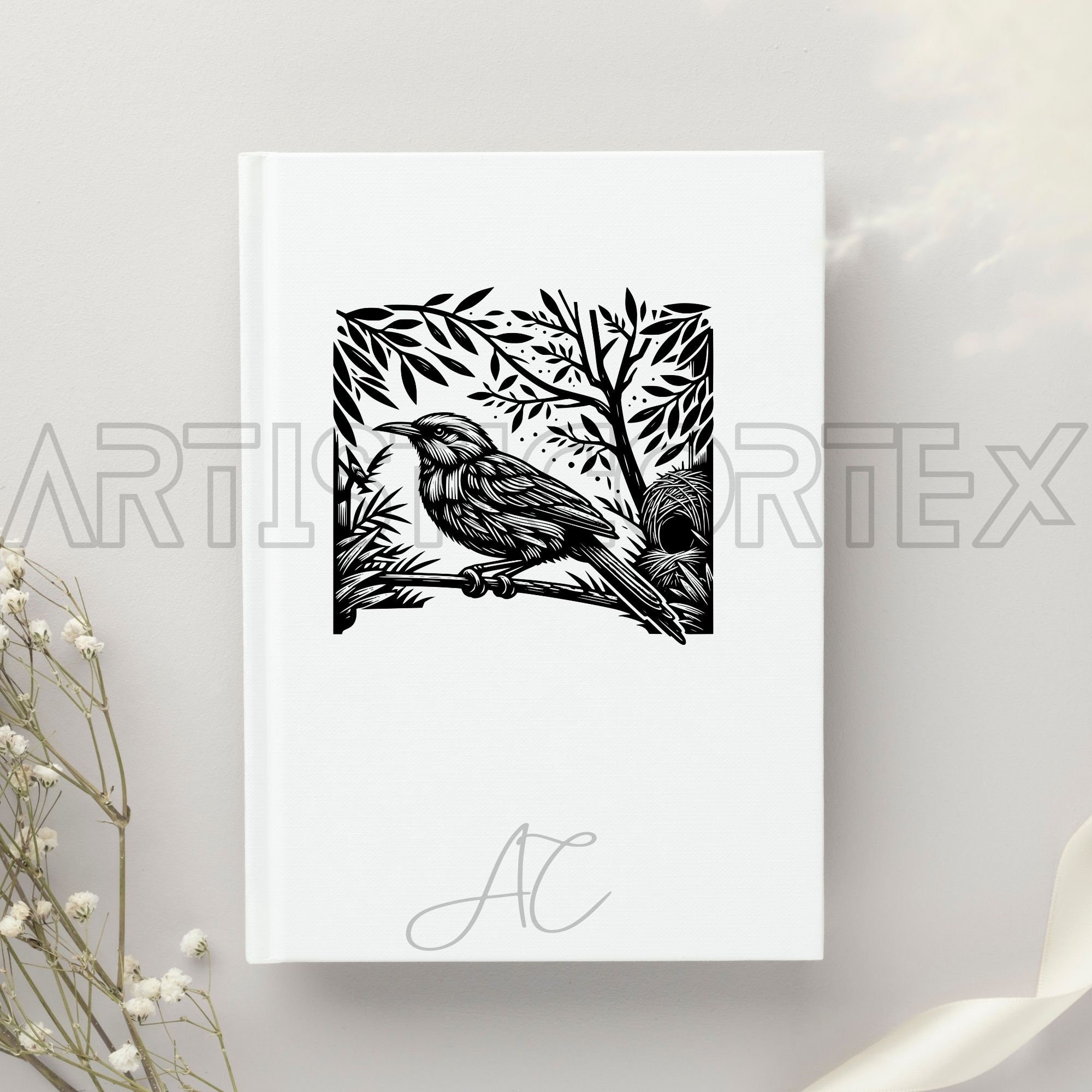 Bowerbird SVG & PNG Bundle,bowerbird Courtship Clipart, Hand Drawn ...