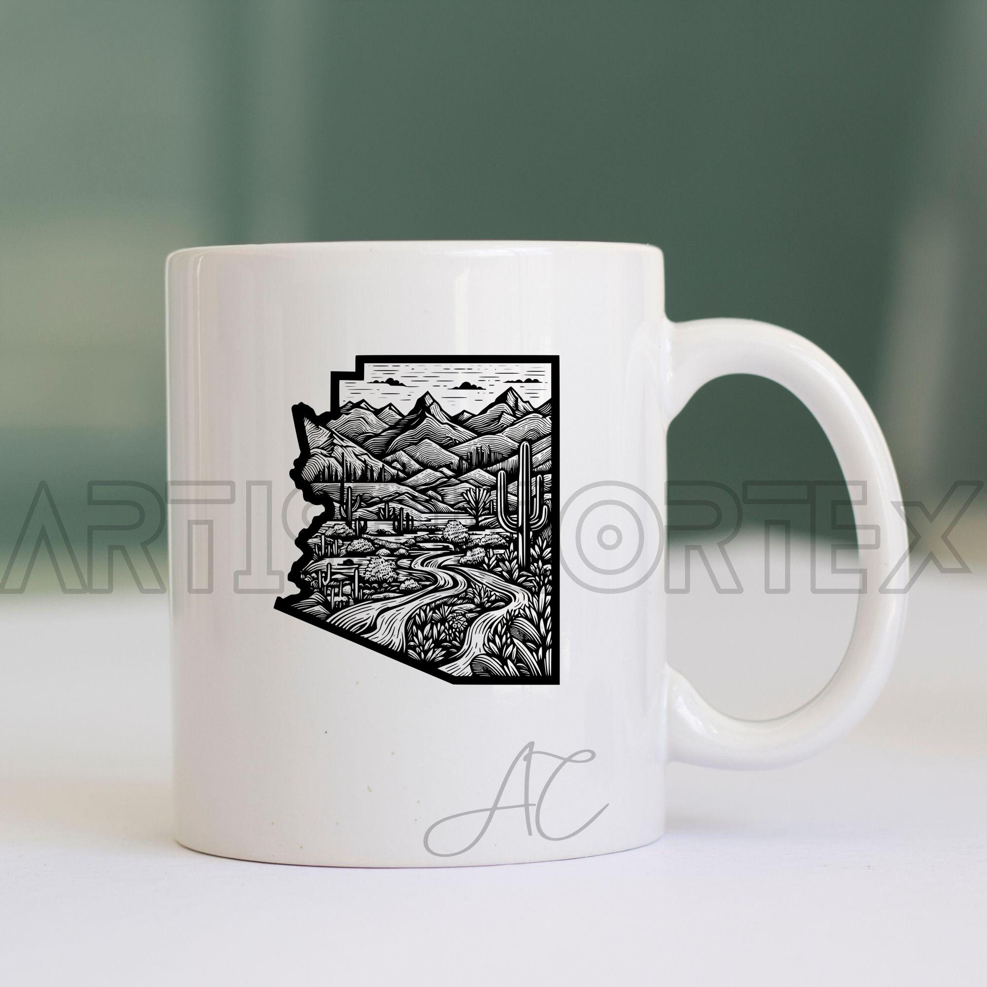 Arizona SVG Bundle, Arizona Map PNG ,arizona Outline Clipart, Hand ...