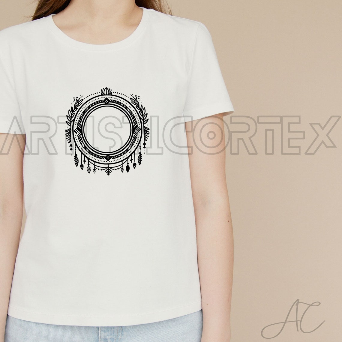 Boho Frame SVG Bundle, Frame PNG, Mirror Clipart, Hand Drawn Boho Frame ...