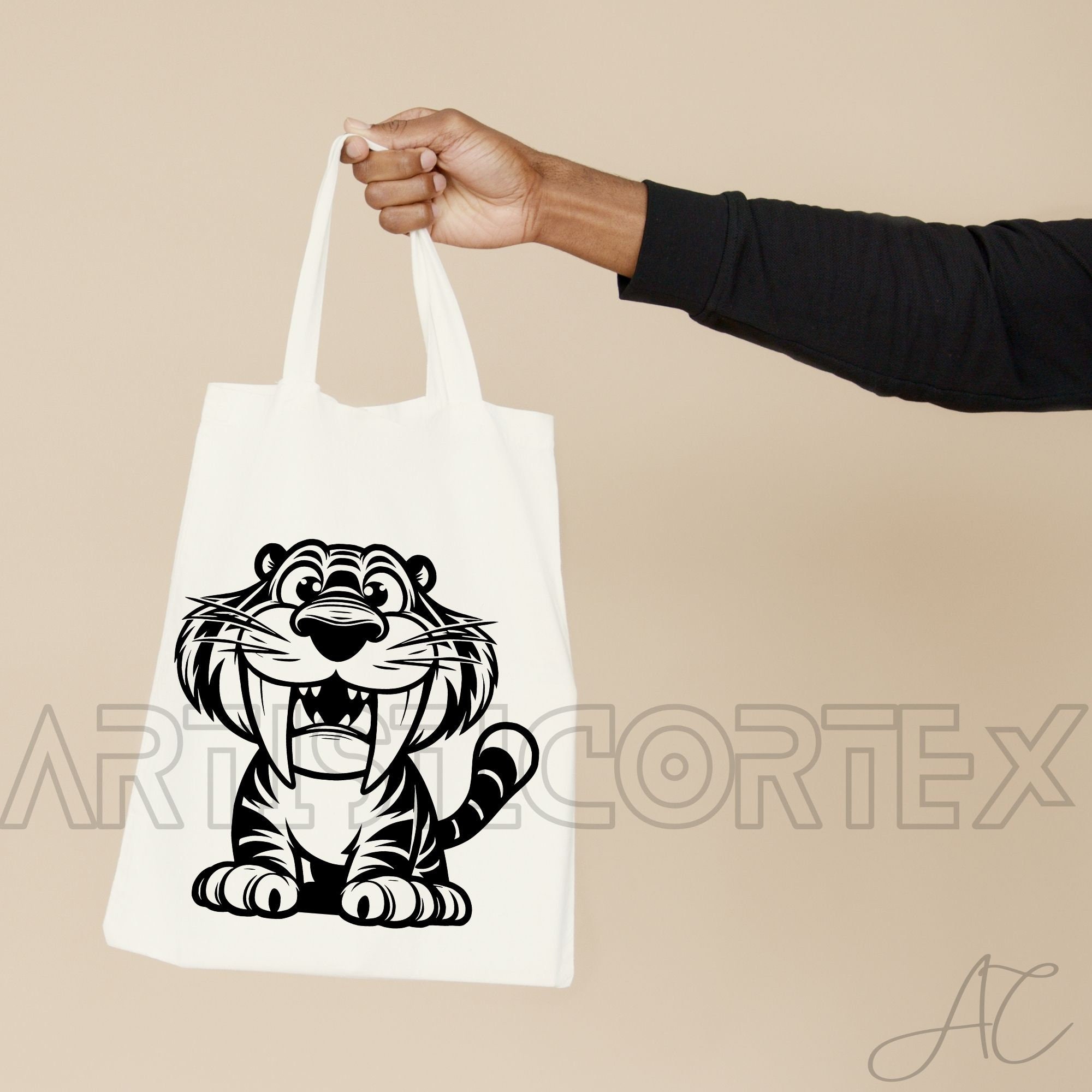 Saber Tooth Tiger SVG Bundle, Cute Saber Tooth PNG, Saber Tooth Face ...