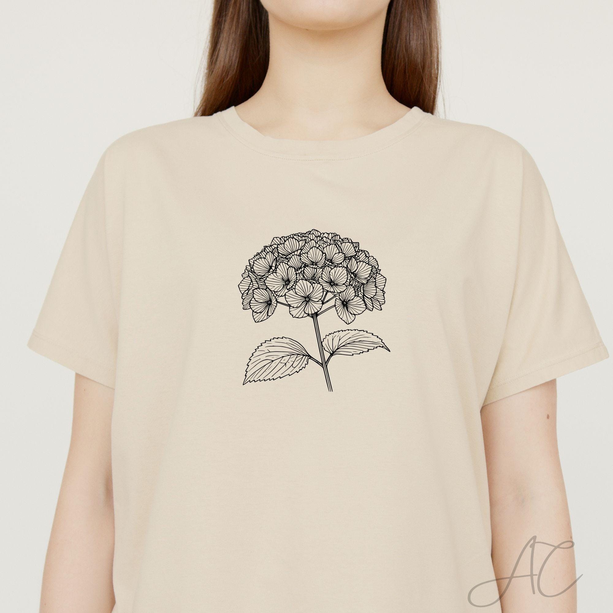 Delicae Hydrangea SVG Bundle, Hydrangea Line Art PNG, Hydrangea Flower ...