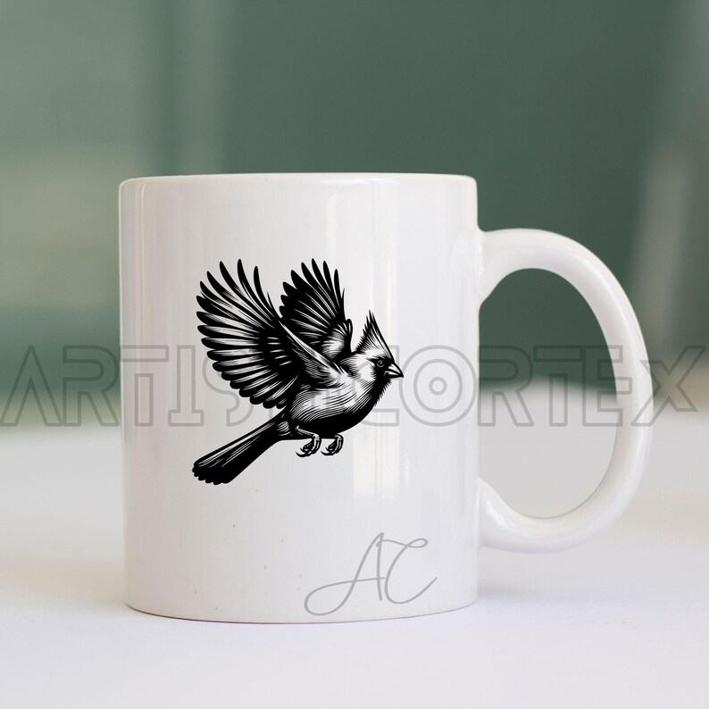 Northern Cardinal SVG Bundle, Red Cardinal PNG, Cardinal Layered ...