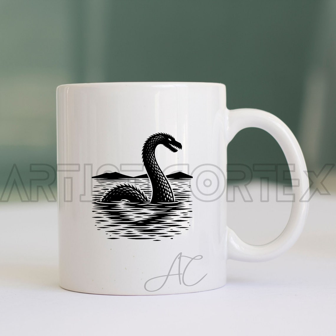 Loch Ness Monster SVG Bundle, Loch Ness PNG, Lake Monster Clipart, Hand ...