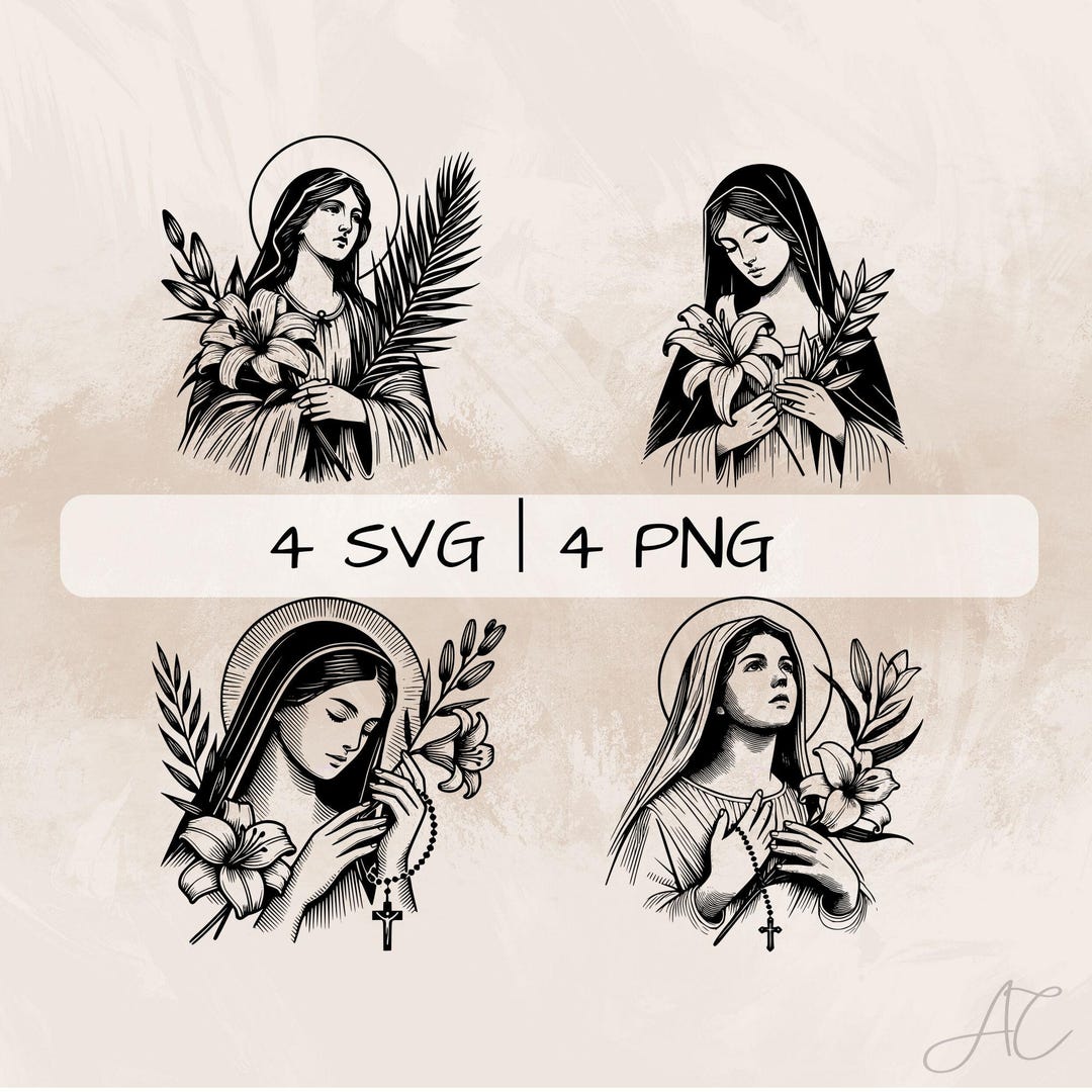 Saint Maria Goretti SVG Bundle, St Maria Goretti PNG, Patron Saint ...