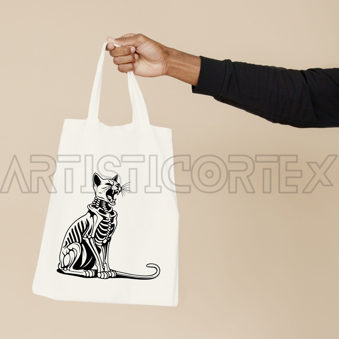 Realistic Cat Skeleton SVG, PNG , Digital Download, Halloween Cat ...
