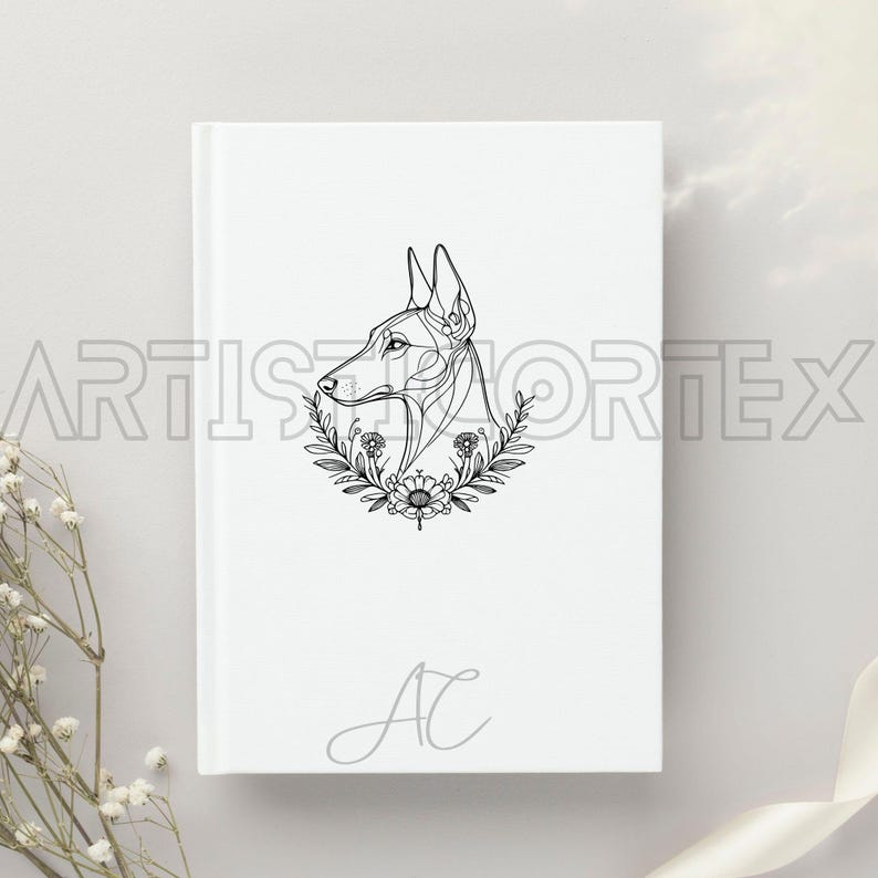 Pharaoh Hound SVG Bundle, Pharaoh Dog PNG, Maltese Dog Clipart, Hand ...