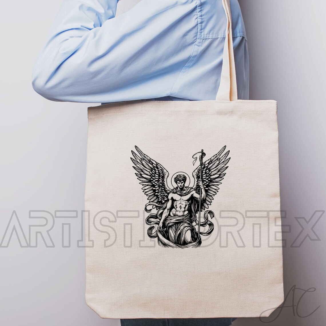 Archangel Raphael SVG Bundle, Saint Raphael PNG, St Raphael and Staff ...