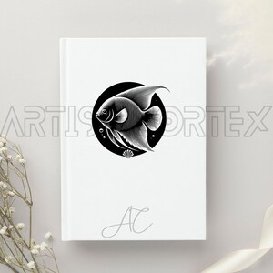 Angelfish SVG Bundle, Angelfish and Heart PNG, Angelfish and Seashell ...