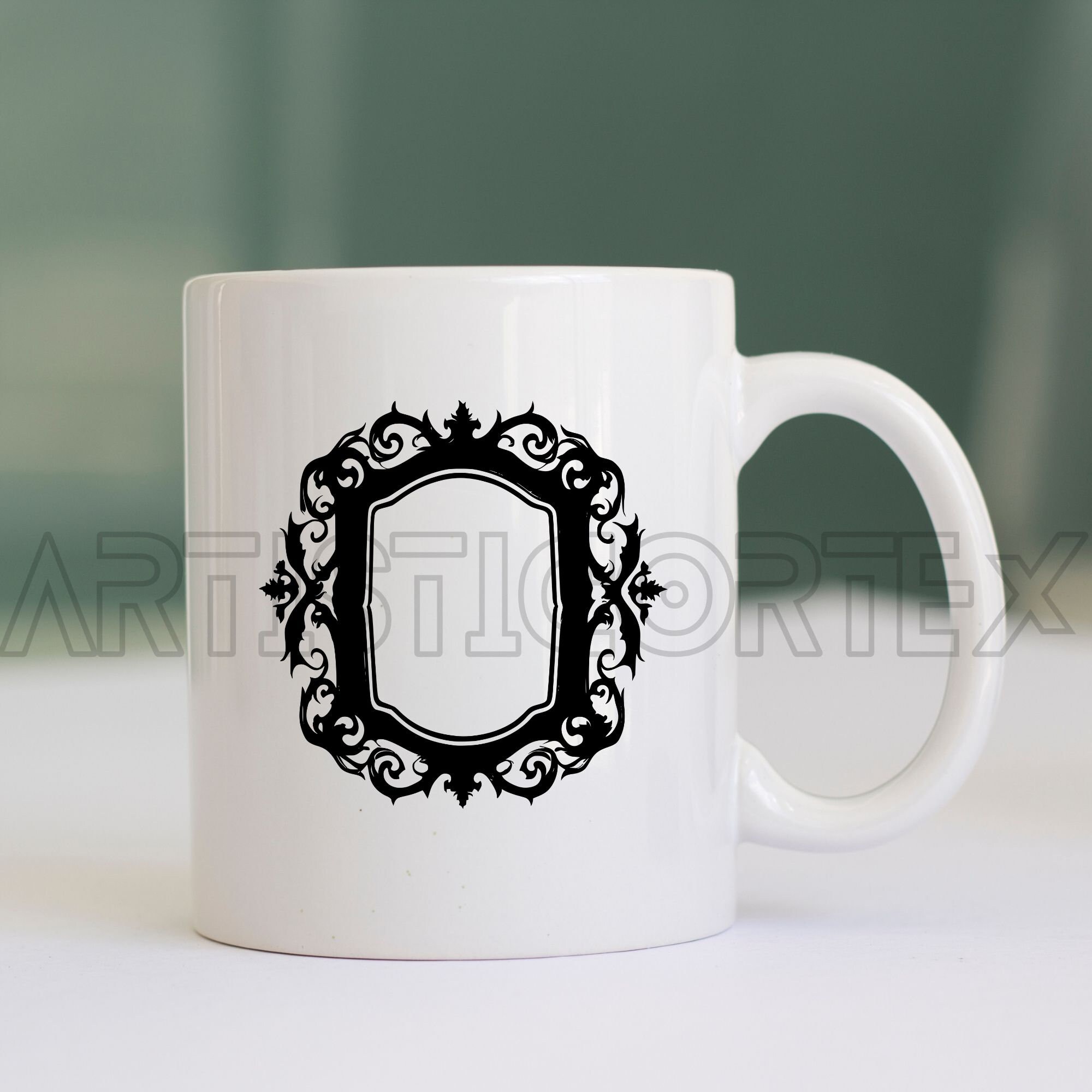 Spooky Mirror Frame SVG Creepy Mirror Frame Vector Halloween - Etsy