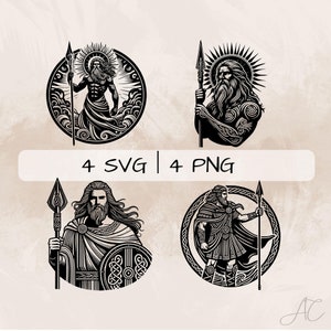 Lugh SVG Bundle, Lugh Celtic God PNG , Celtic Mythology Clipart, Hand ...