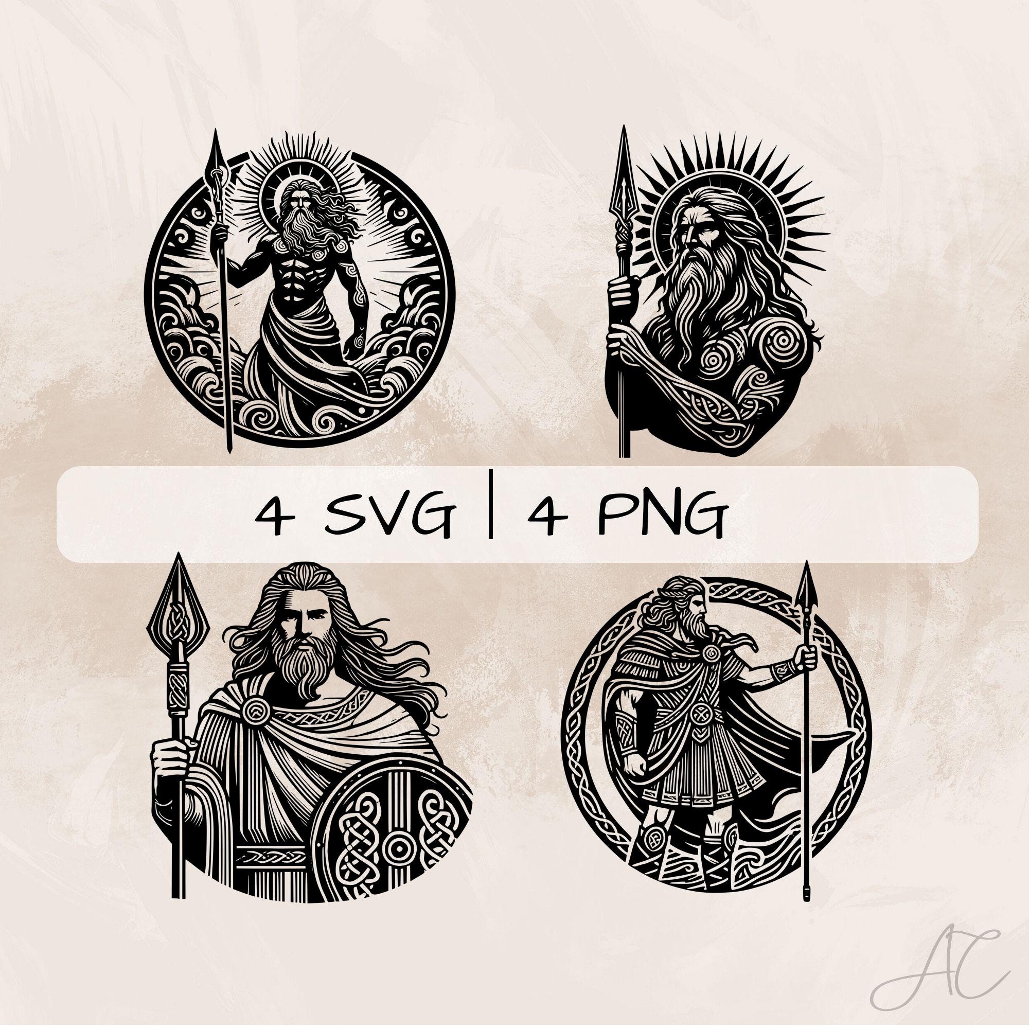 Lugh SVG Bundle, Lugh Celtic God PNG , Celtic Mythology Clipart, Hand ...
