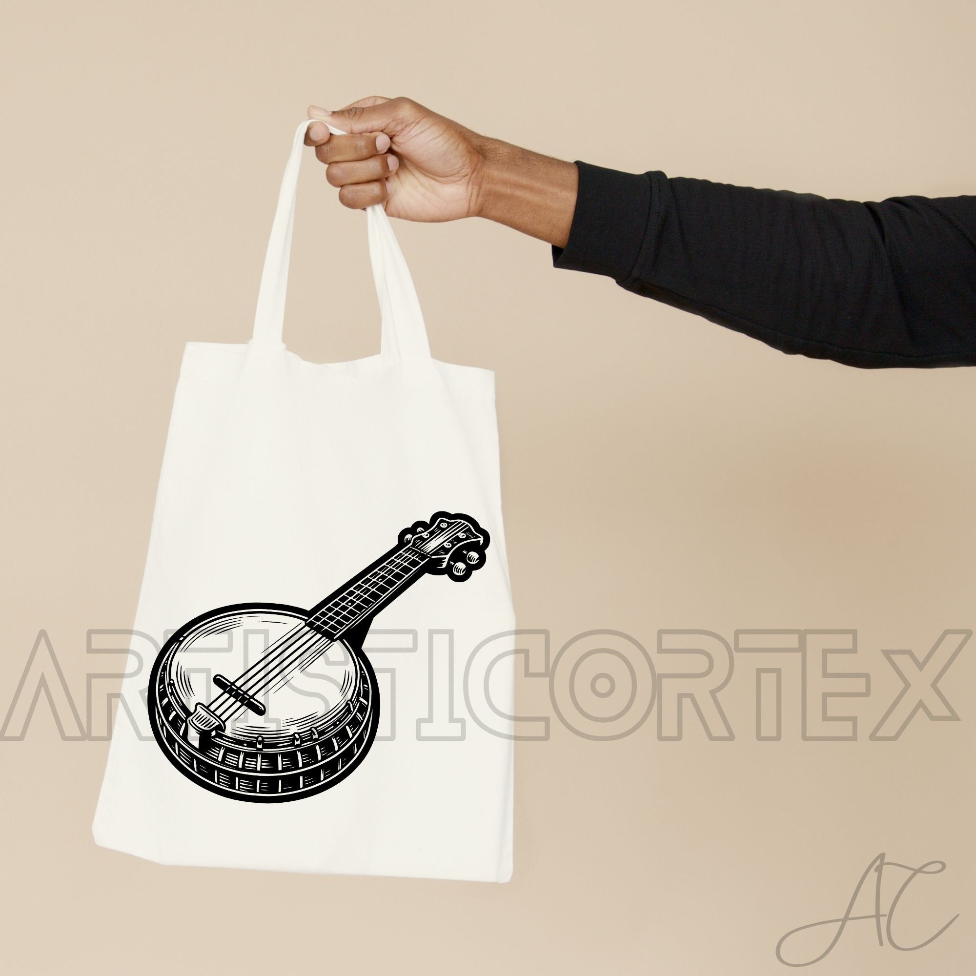 Banjo SVG Bundle, Banjo and Flowers PNG, Banjo and Vine Clipart, Hand ...