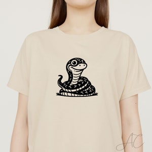 Snake SVG Bundle, Smiling Snake PNG , Funny Snake Clipart, Hand Drawn ...