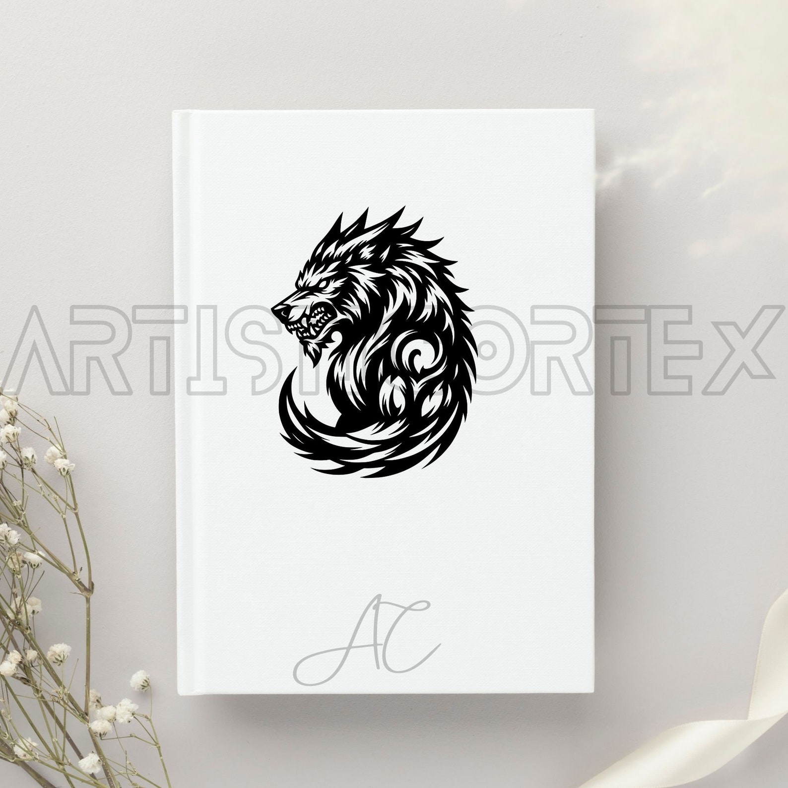 Fenrir SVG Bundle, Wolf PNG, Norse Mythology Clipart, Hand Drawn Fenrir ...