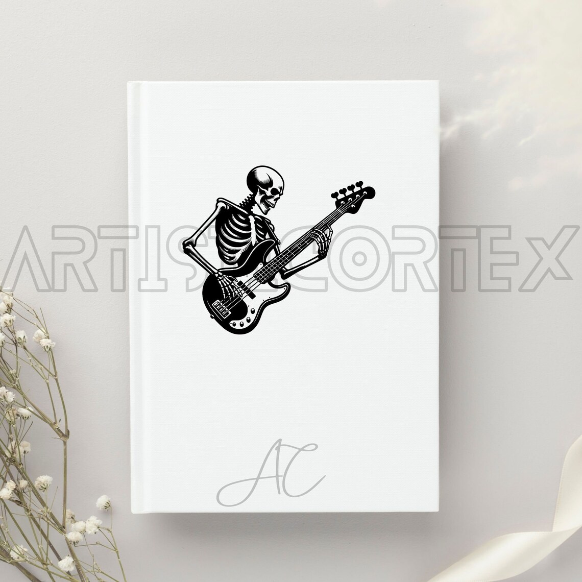 Skeleton Musician SVG Bundle, Skeleton Guitarist PNG, Skeleton Drummer ...