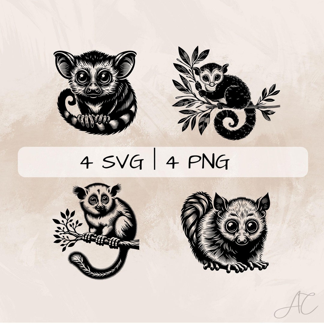 Aye-aye SVG Bundle, Aye Aye PNG ,cute Aye Aye Clipart, Hand Drawn Aye ...