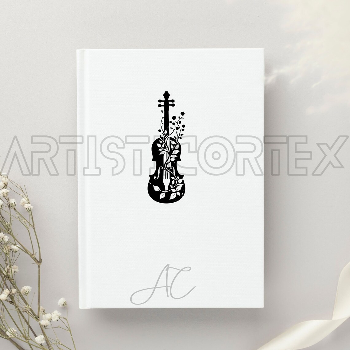 Violin SVG Bundle, Floral Violin PNG, Cat and Violin Clipart, Hand ...