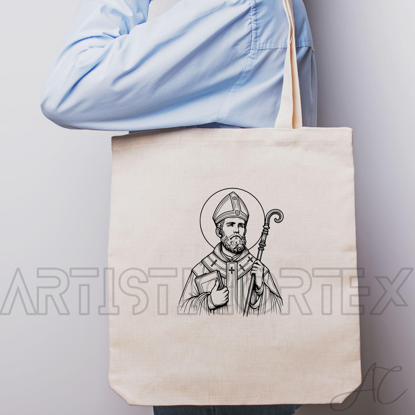 Saint Cyprian SVG Bundle, St Cyprian PNG , Catholic Clipart, Hand Drawn ...