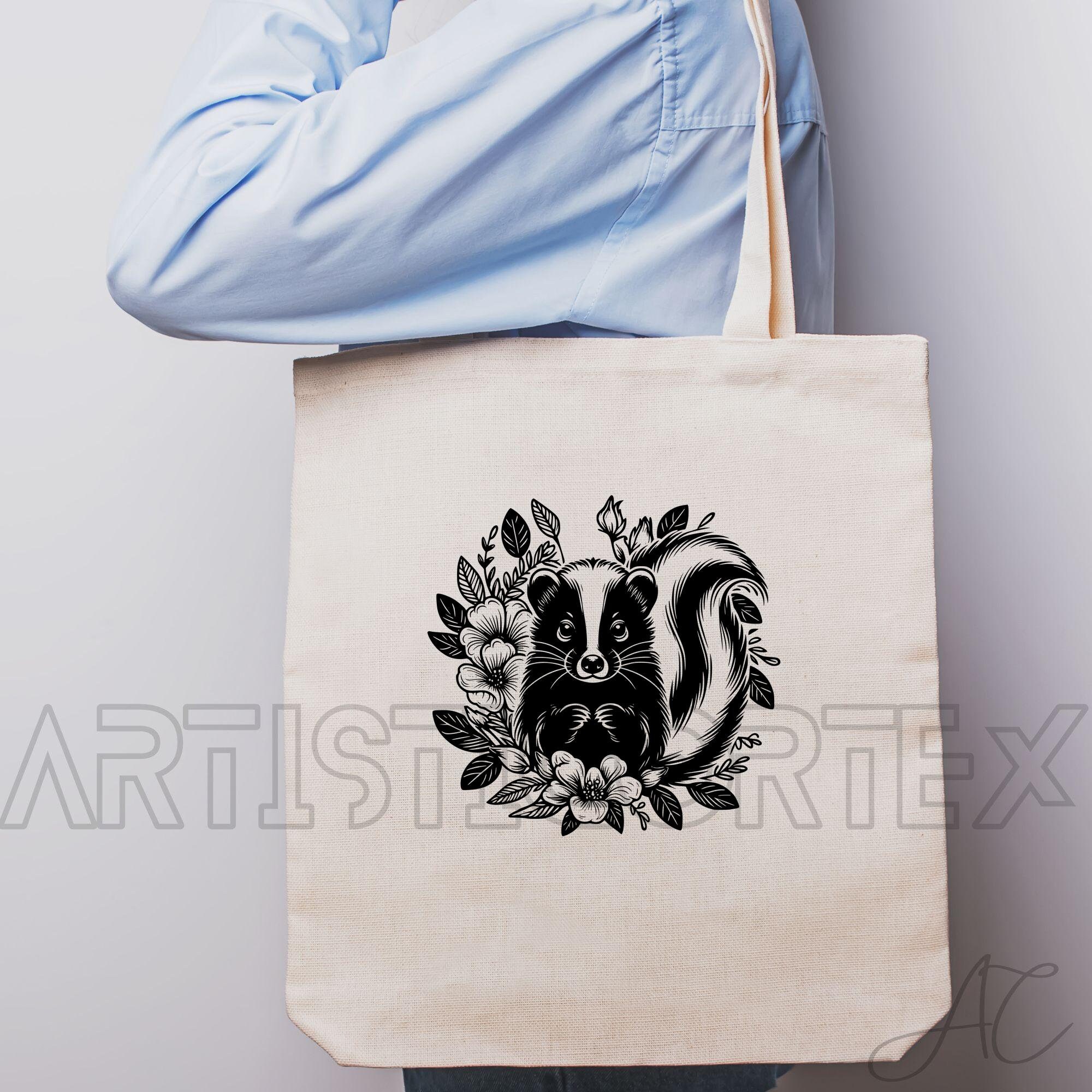 Skunk SVG Bundle, Floral Skunk PNG , Cute Skunk Clipart, Hand Drawn ...