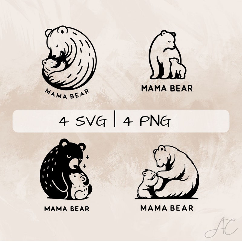 Mama Bear Cut File - Etsy