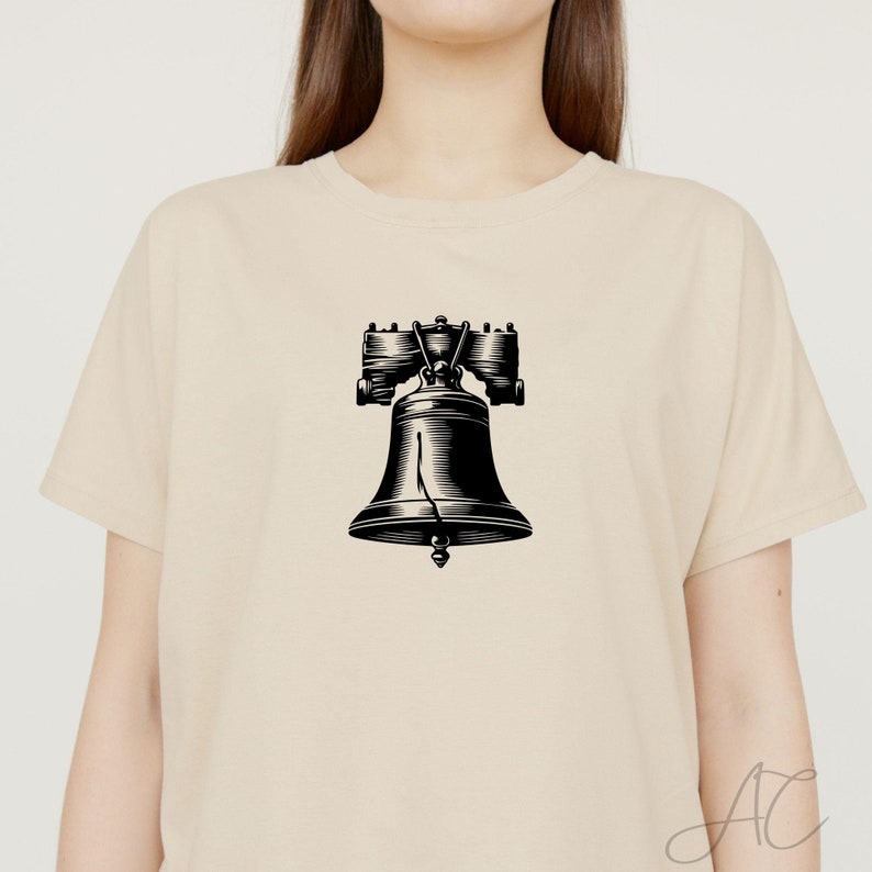 Liberty Bell SVG Bundle, Bell PNG, Bell and Eagle Clipart, Hand Drawn ...