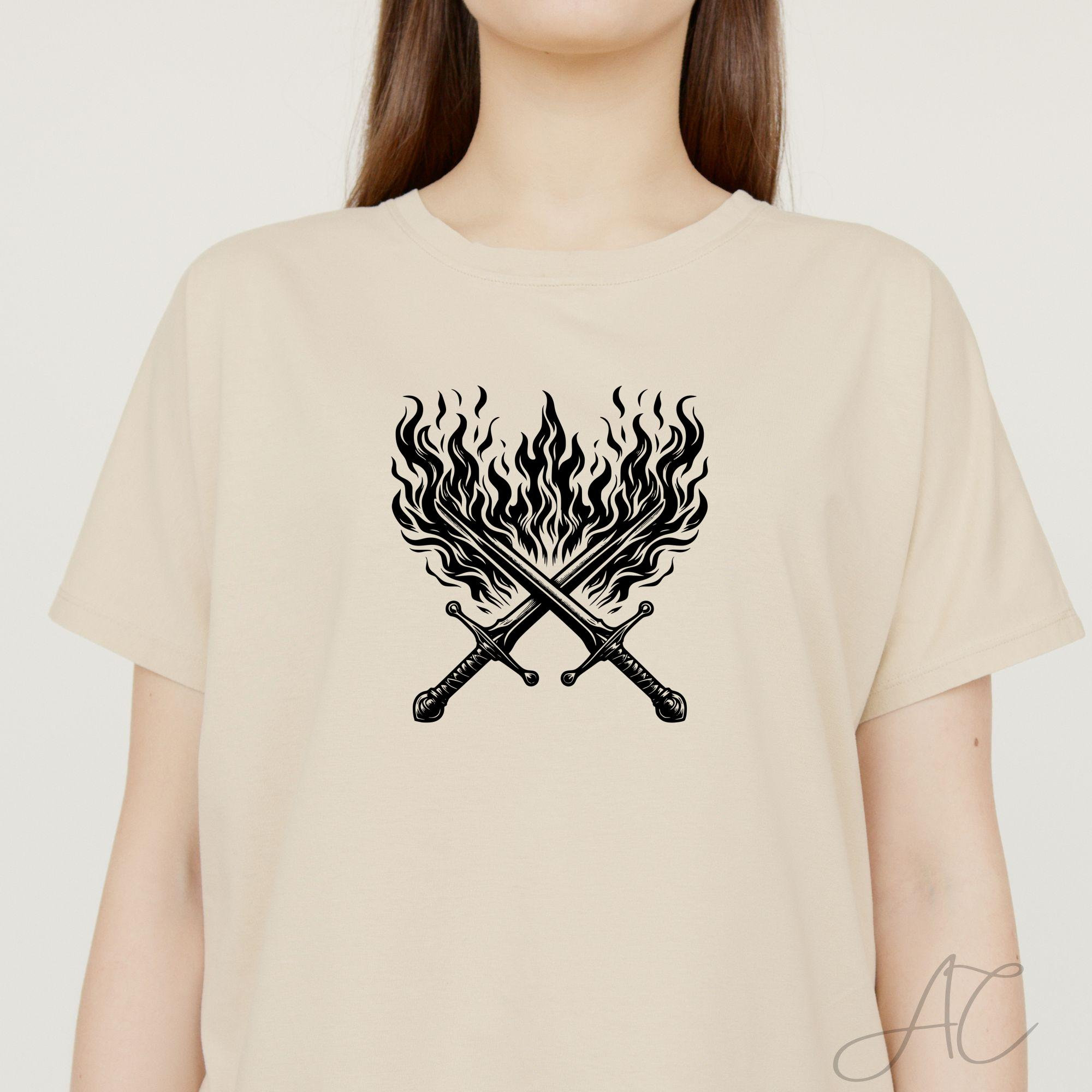 Flaming Sword SVG Bundle, Burning Sword PNG , Flame Sword Clipart, Hand ...