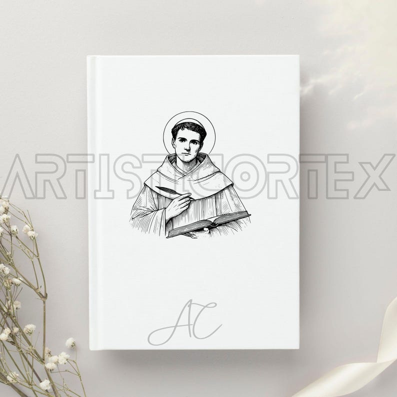 Saint Thomas Aquinas SVG Bundle, St Thomas Aquinas PNG , Catholic ...