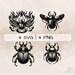 Scarab Beetle SVG Bundle, Scarab Beetle Symbol PNG ,scarab Beetle ...