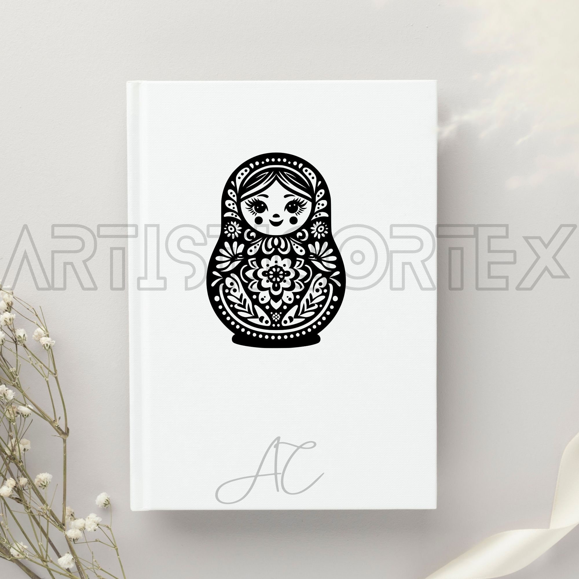 Matryoshka SVG Bundle, Russian Nesting Doll PNG, Babushka Clipart, Hand ...