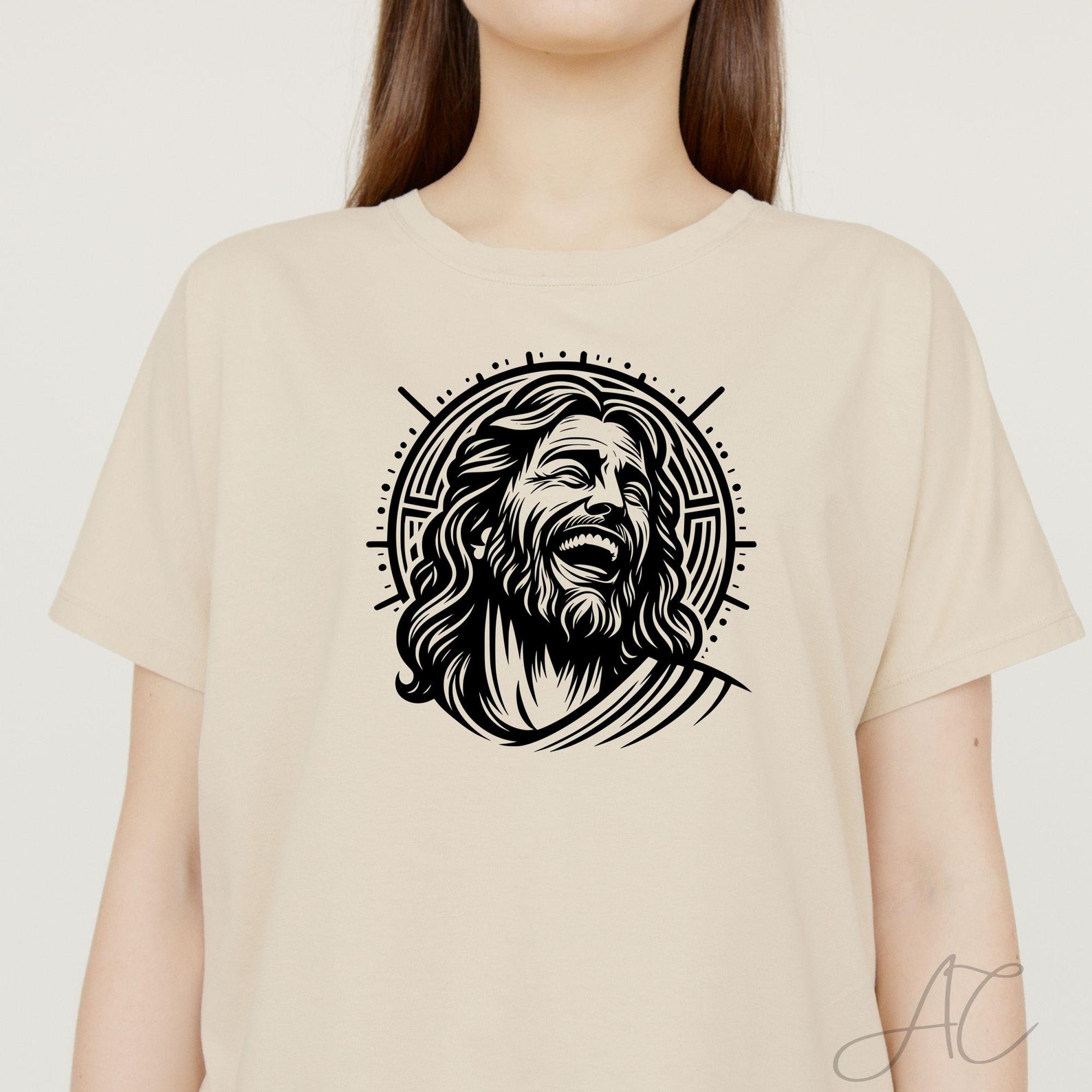 Jesus SVG Bundle, Laughing Jesus PNG ,happy Jesus Clipart, Hand Drawn ...