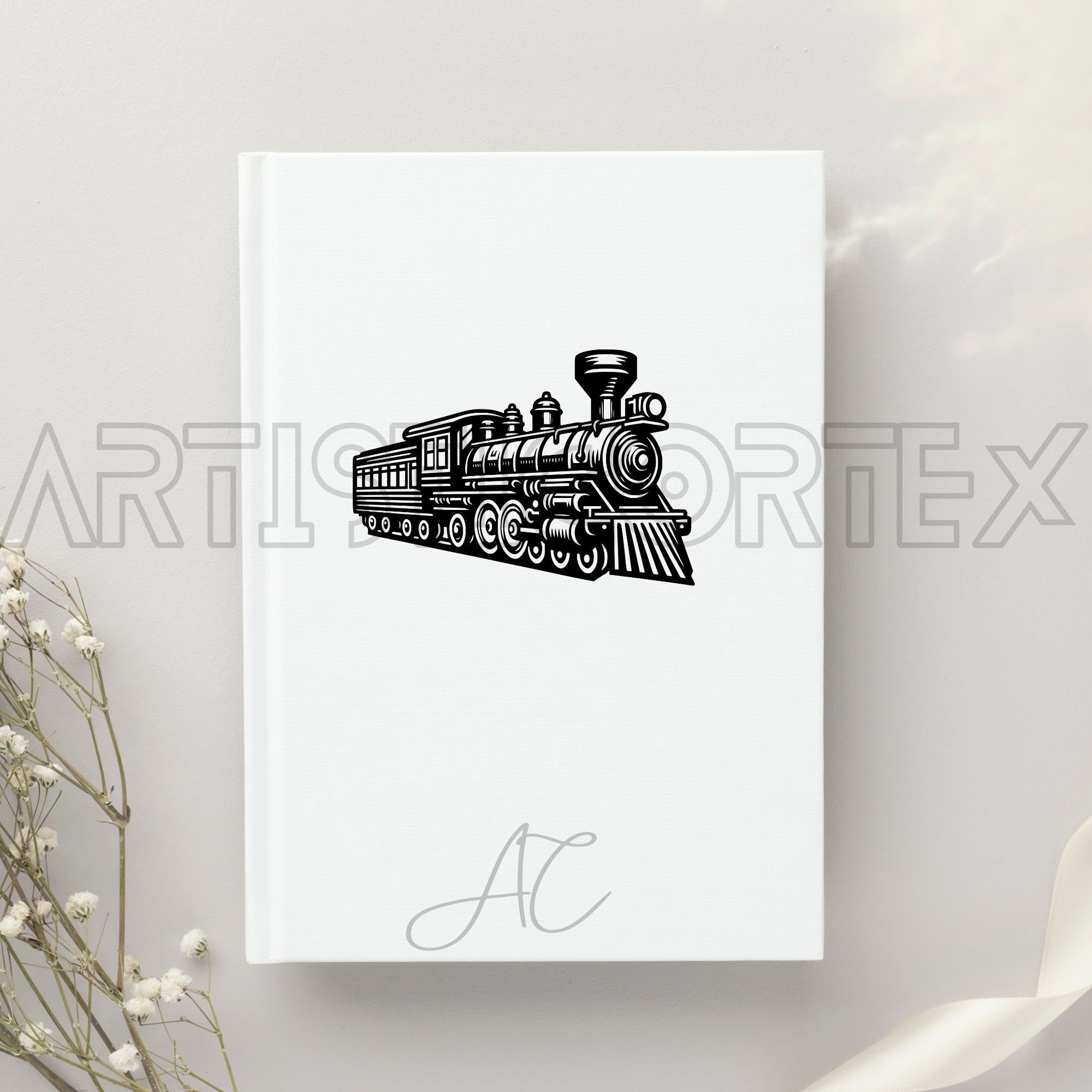 Train SVG Bundle, Train Scene PNG, Train and Railroad Clipart, Hand ...