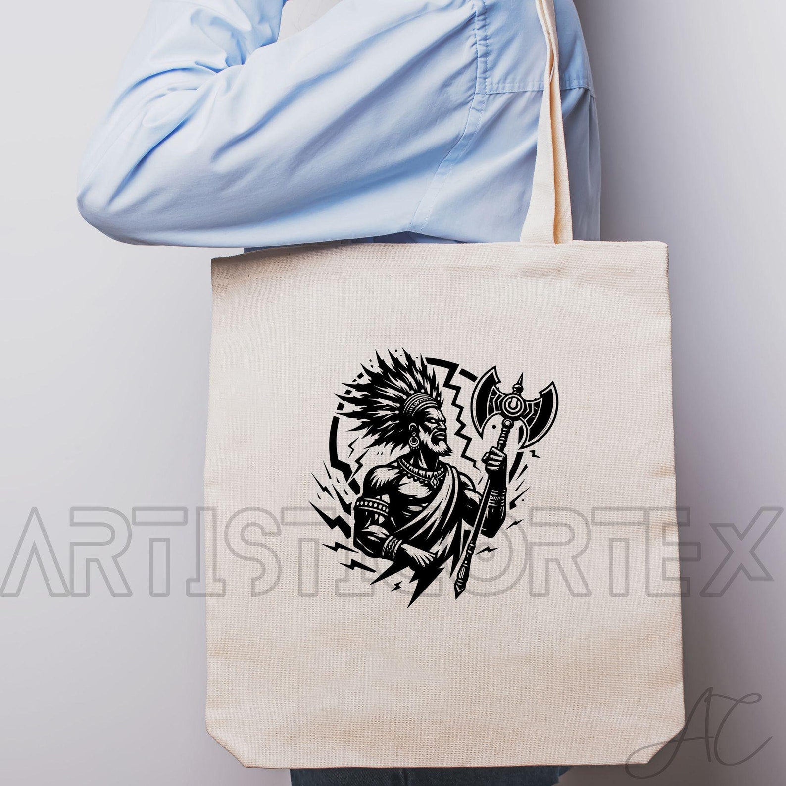 Shango SVG Bundle, God of Thunder PNG ,african God Clipart, Hand Drawn ...