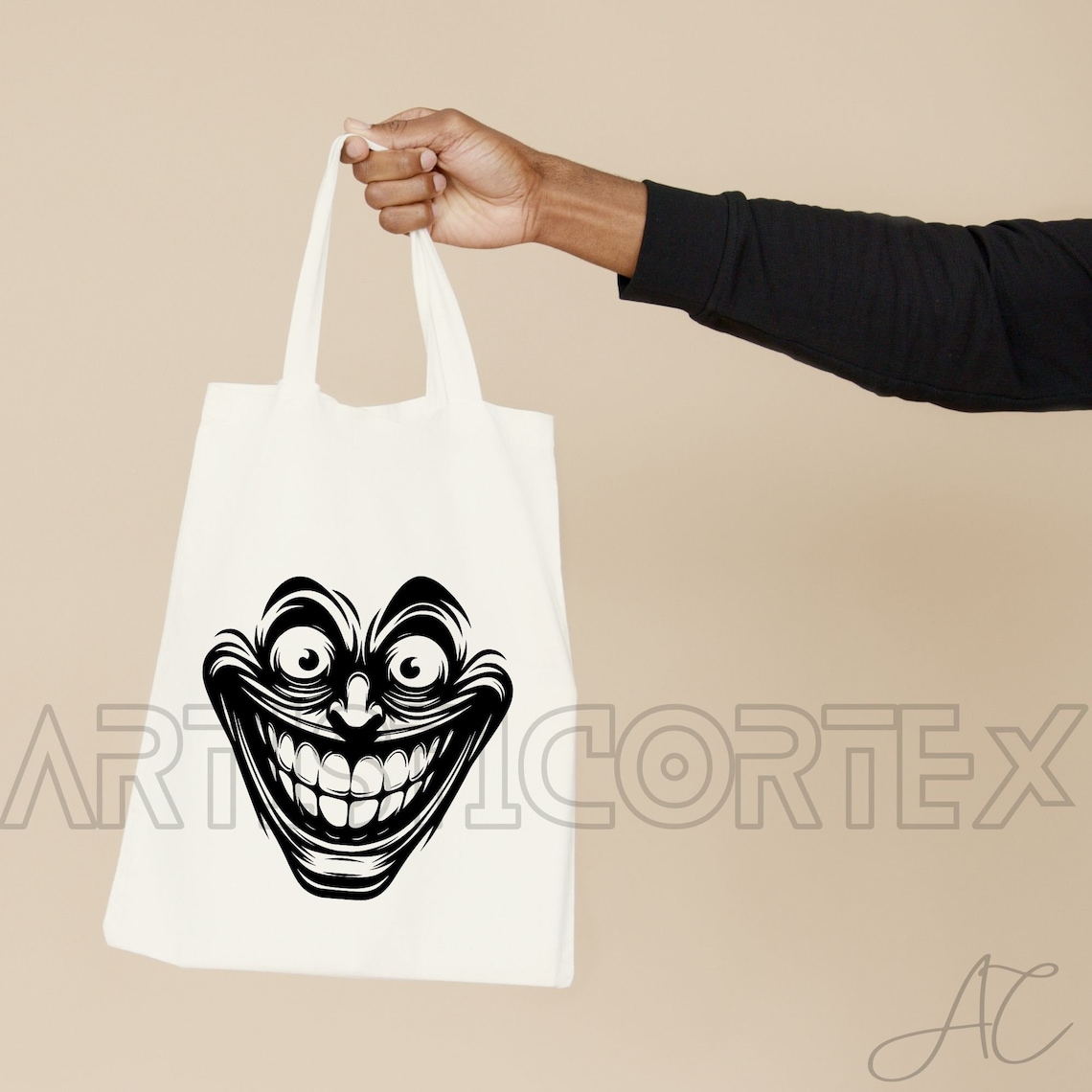 Scary Smile SVG, Eerie Smile PNG, Crazy Smile Clipart, Hand Drawn Scary ...