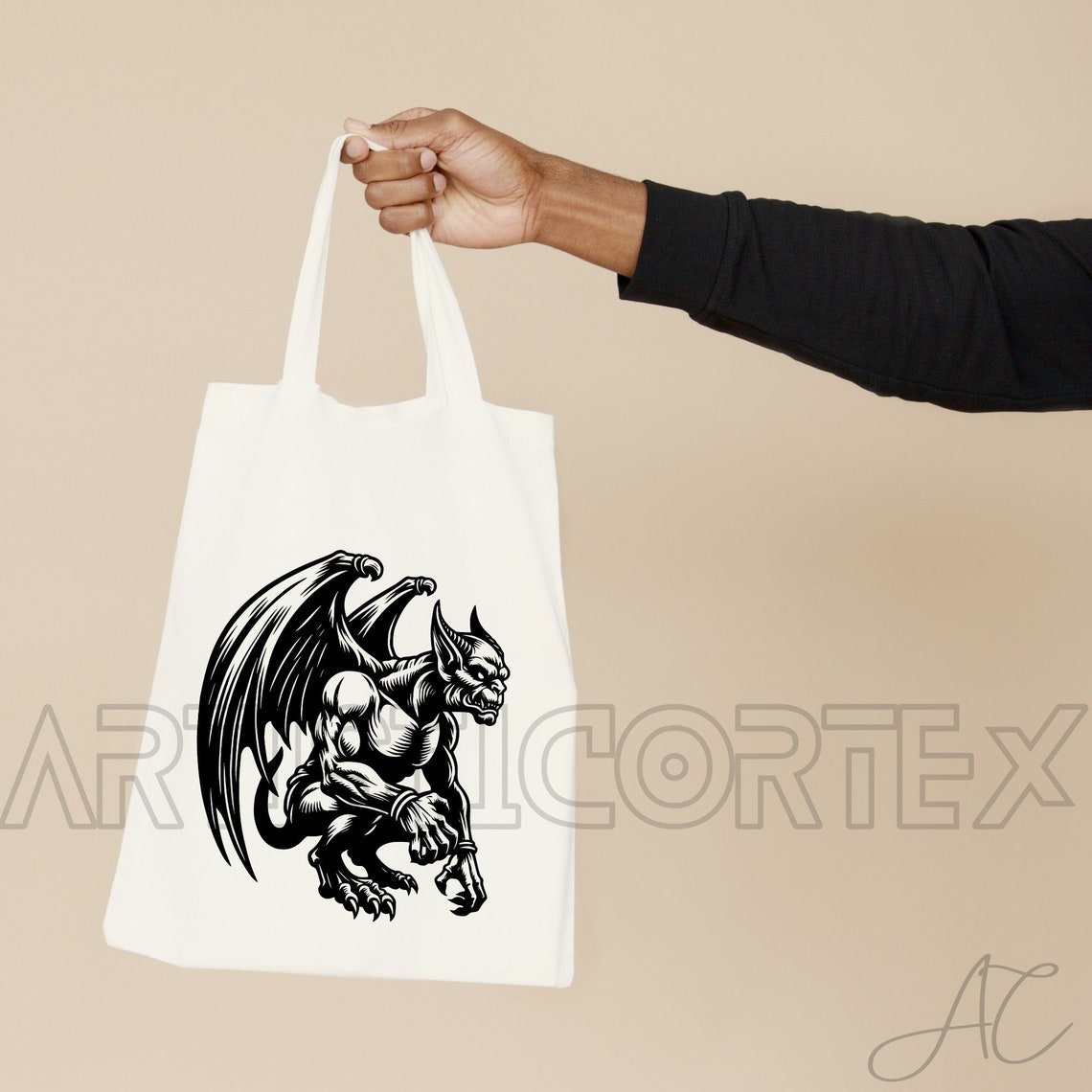 Gargoyle SVG Bundle, Stone Gargoyle PNG, Scary Gargoyle Clipart, Hand ...