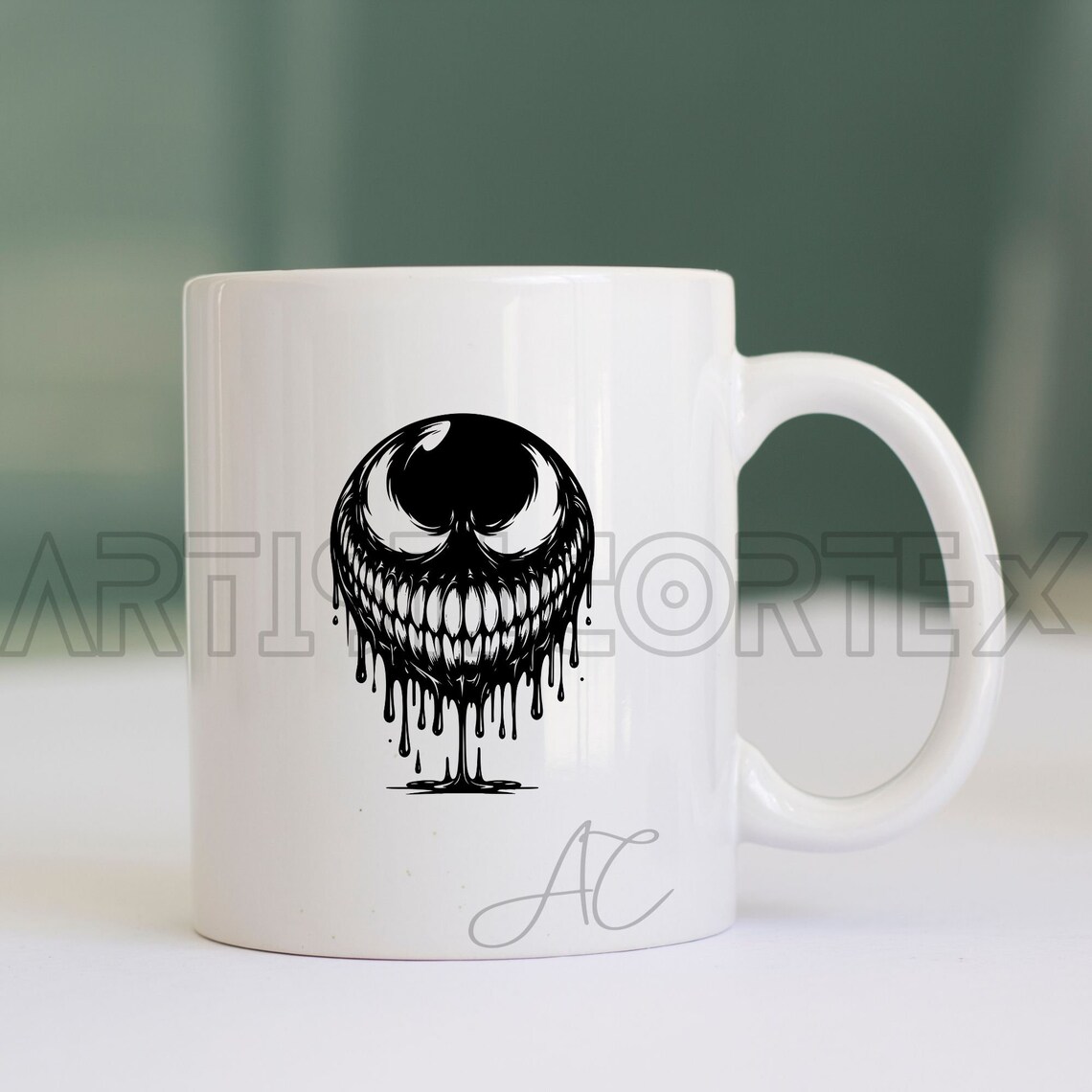 Scary Smile SVG, Eerie Smile PNG, Crazy Smile Clipart, Hand Drawn Scary ...