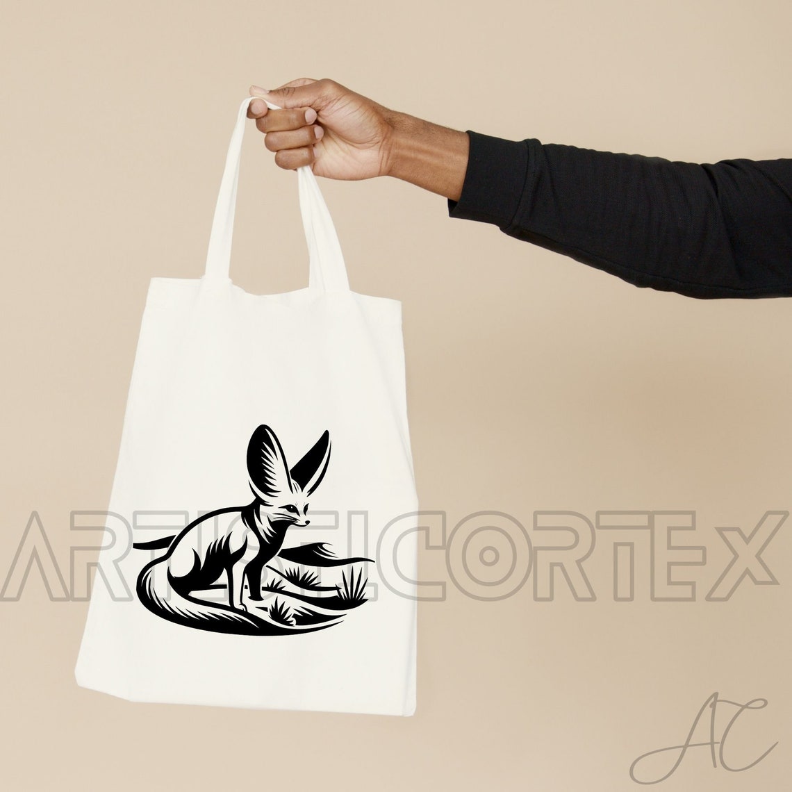 Fennec Fox SVG Bundle, Fox PNG, Cute Fennec Fox Clipart, Hand Drawn ...