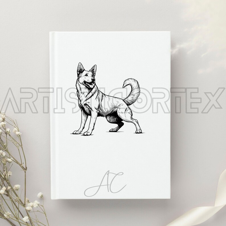 Kelpie SVG Bundle, Australian Kelpie PNG, Floral Dog Clipart, Hand ...