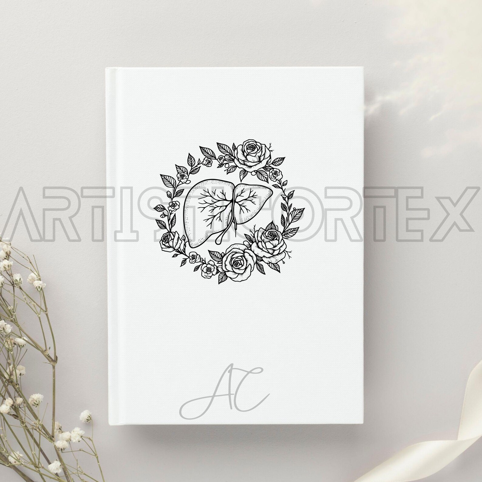 Liver SVG Bundle, Floral Liver PNG ,liver Clipart, Hand Drawn Liver ...