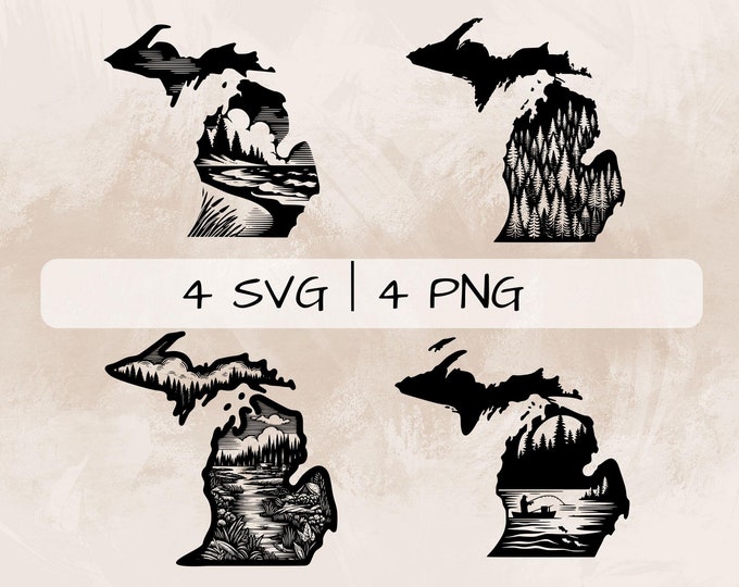 Michigan Svg - Etsy