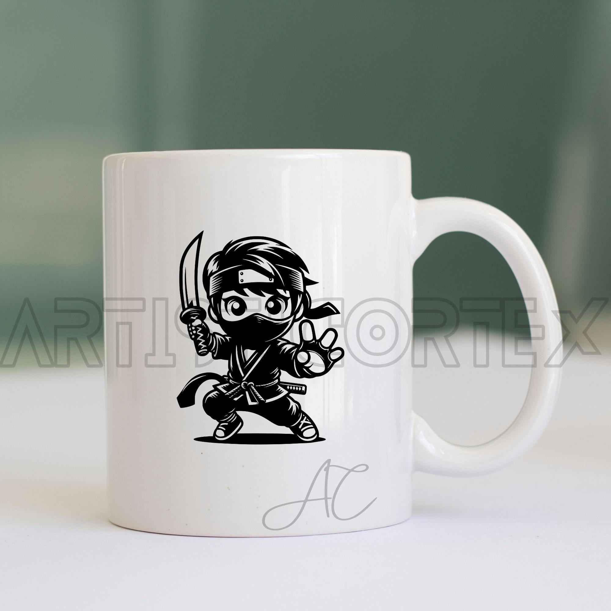 Ninja SVG Bundle, Cute Ninja PNG, Female Ninja Clipart, Hand Drawn ...